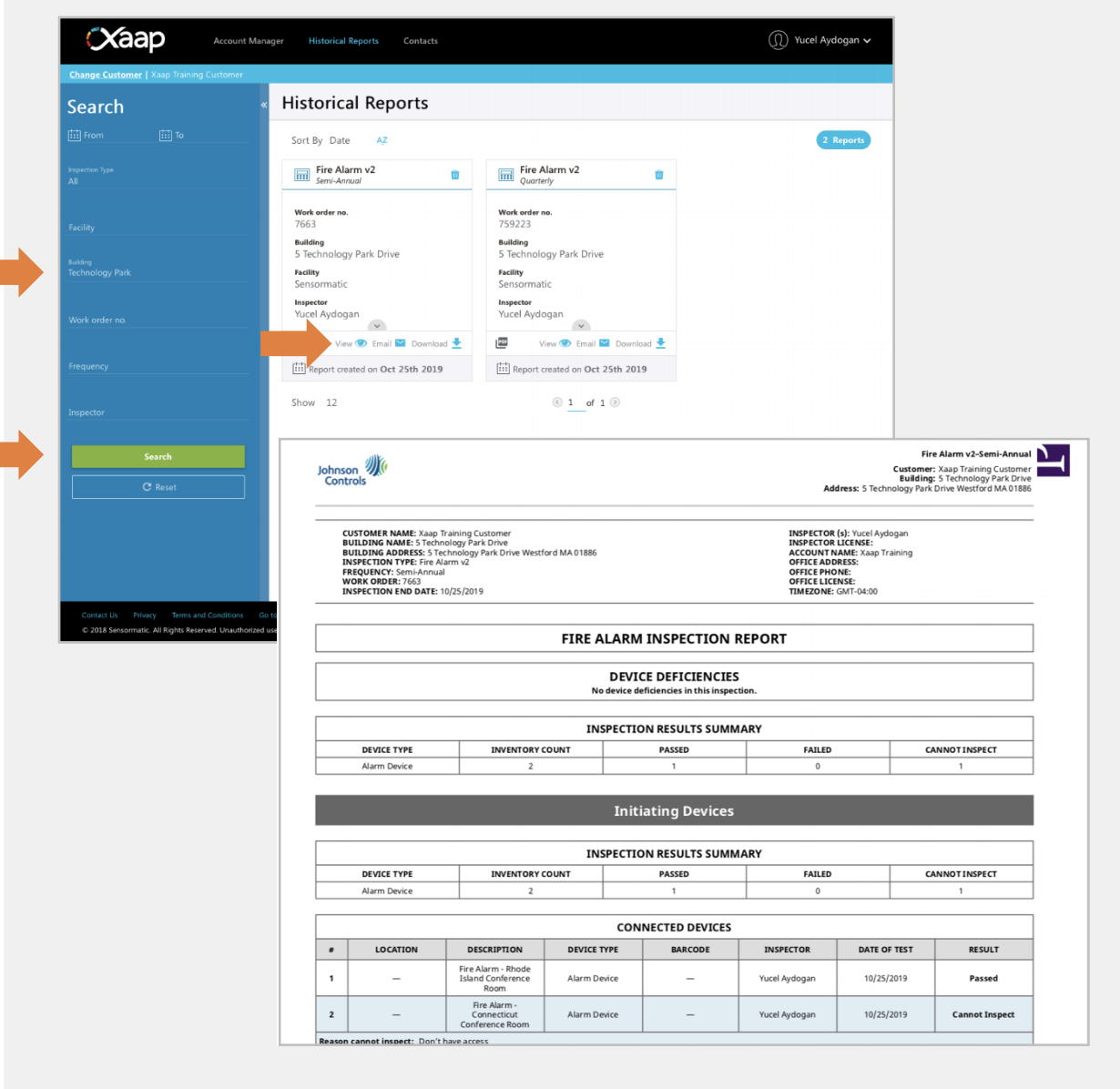 Access Inspection Reports - Xaap Buildings