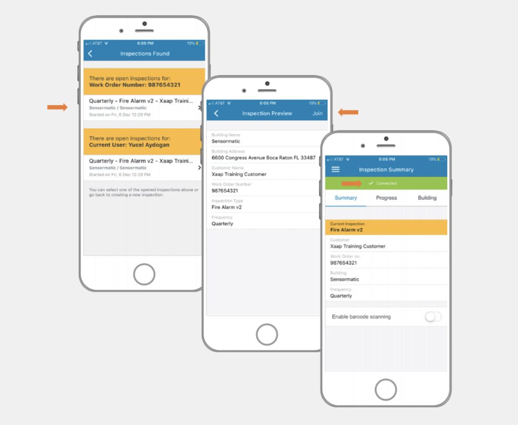 Join Another User’s Inspection - Xaap Buildings
