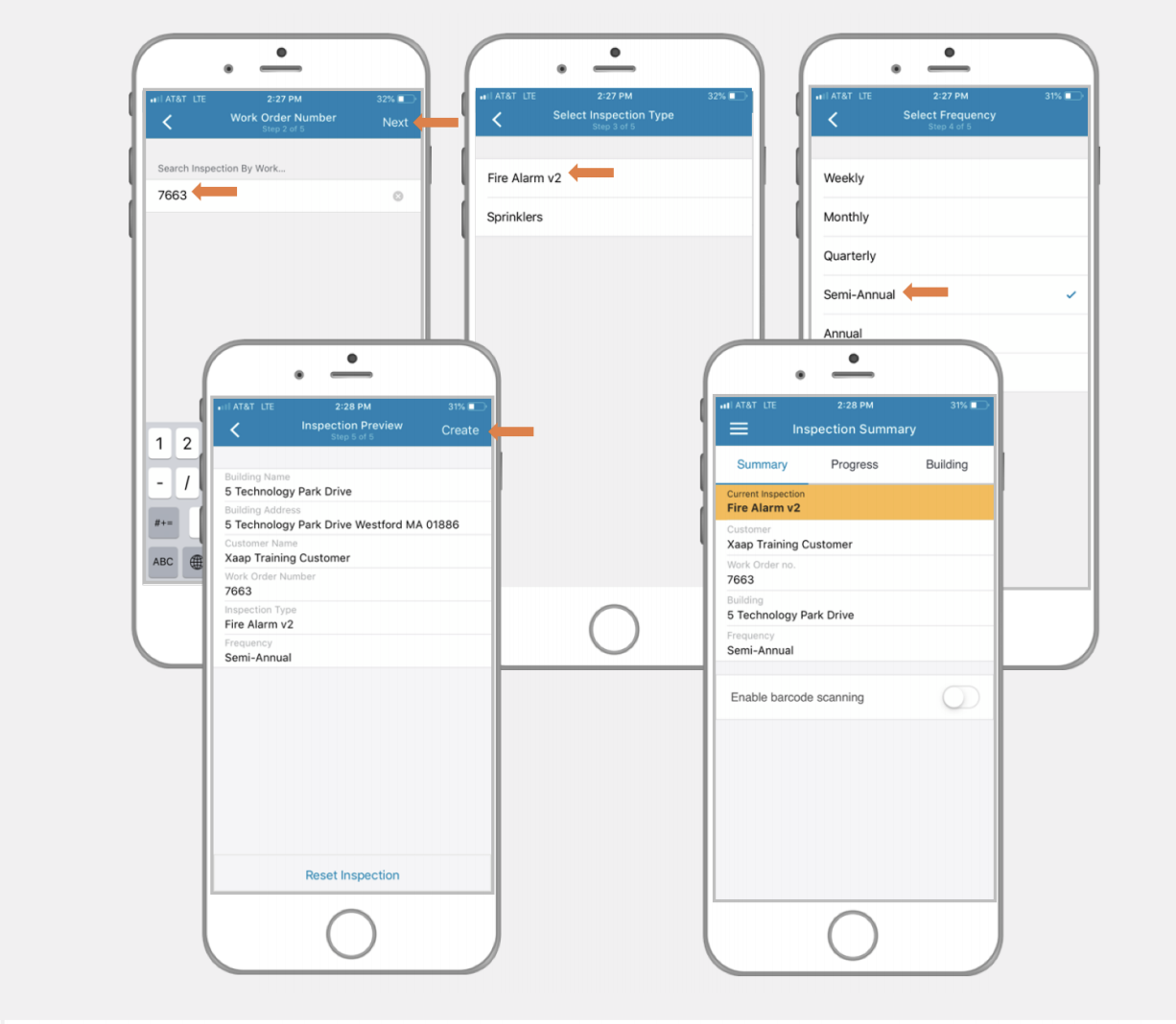 Start a New Inspection - Xaap Buildings