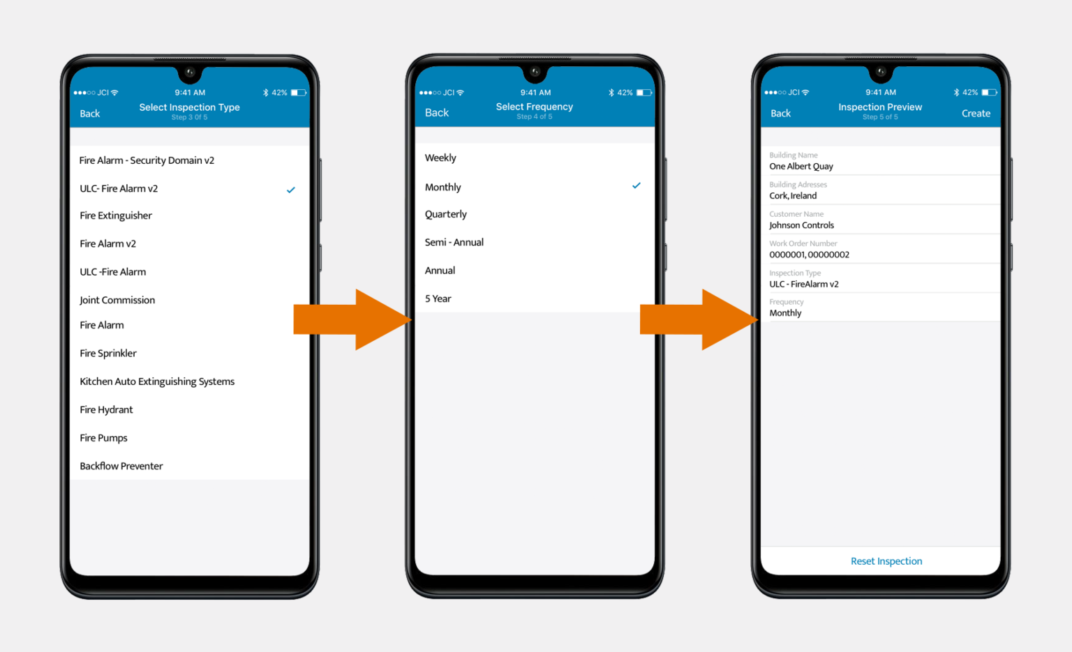 Start a New Inspection - Xaap Buildings
