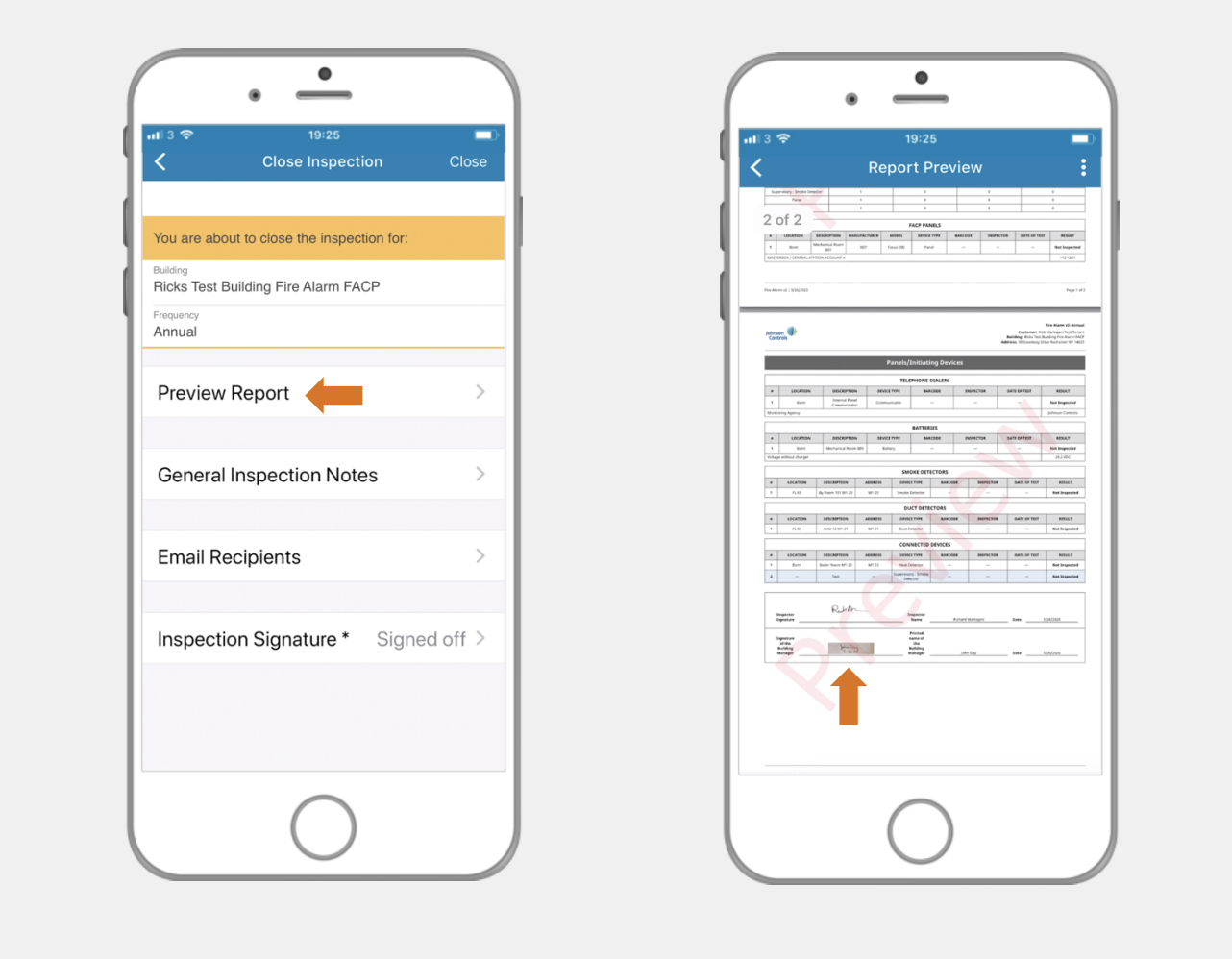 Sign off Inspection Report with Photo Signature - Xaap Buildings