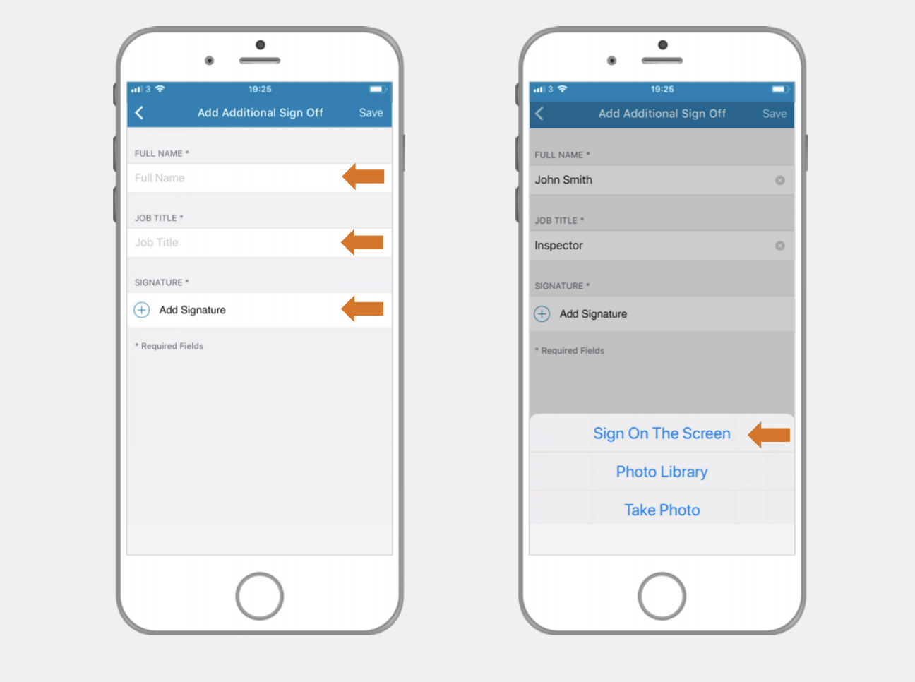 Sign off Inspection Report with Additional Signatures - Xaap Buildings