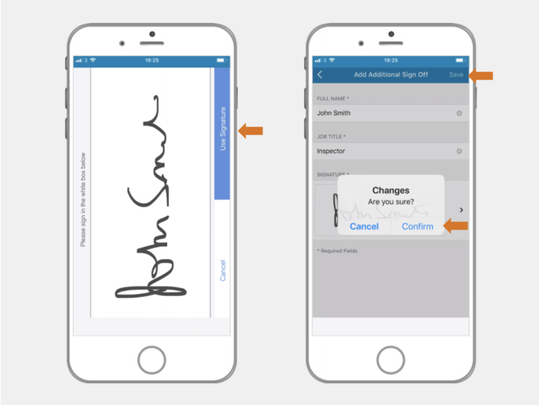 Sign off Inspection Report with Additional Signatures - Xaap Buildings
