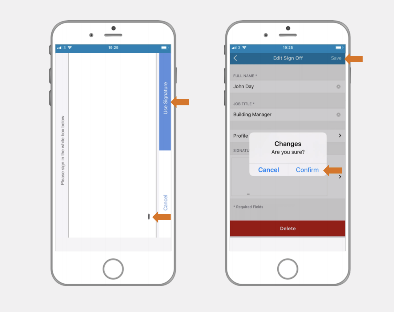 Sign off Inspection Report with Additional Signatures - Xaap Buildings