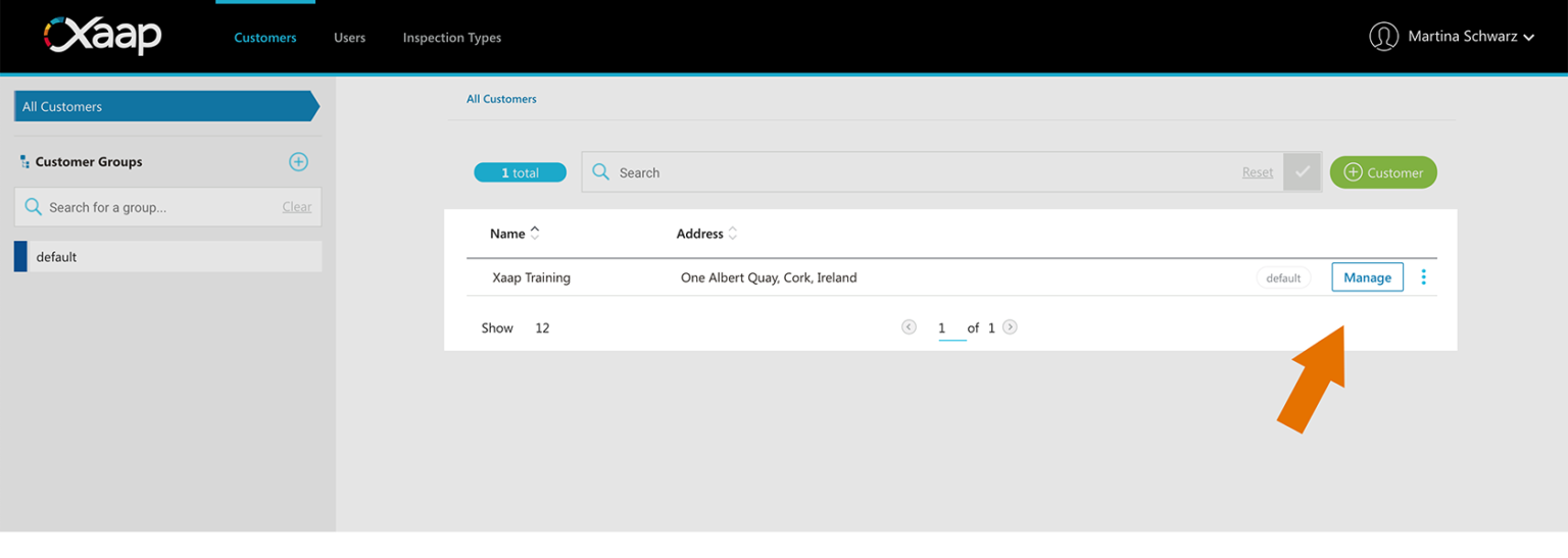 Managing Customers - Xaap Buildings